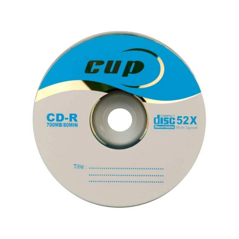 مشخصات ، قیمت و خرید سی دی خام کاپ بسته 50 عددی Cup CD-R